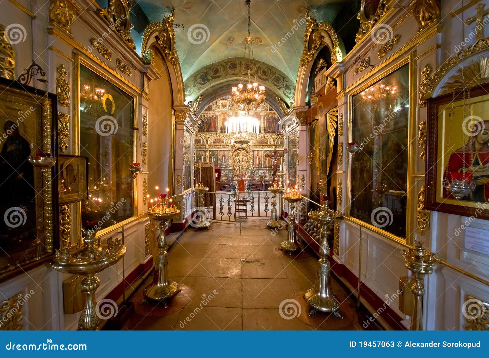 Old Orthodox Church Interiors Stock Image - Image of religion, savior ...
