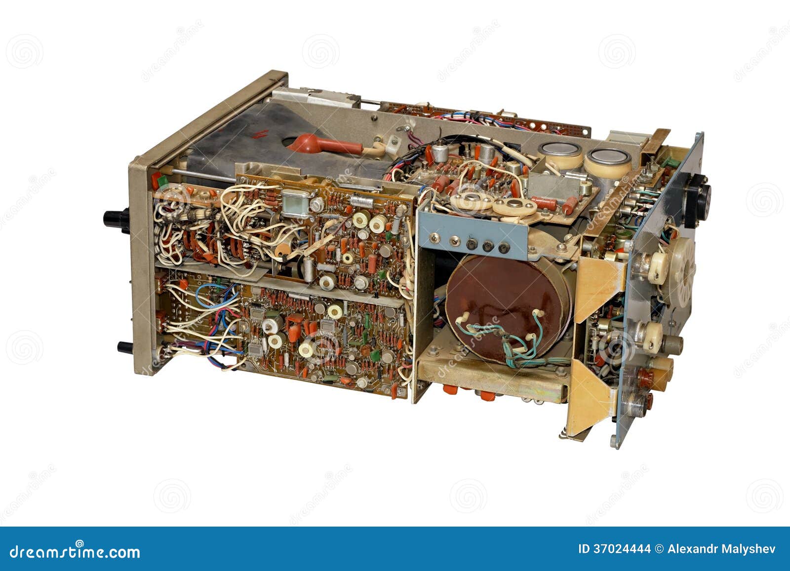 Old oscilloscope. stock photo. Image of frequency, isolatedbackground ...