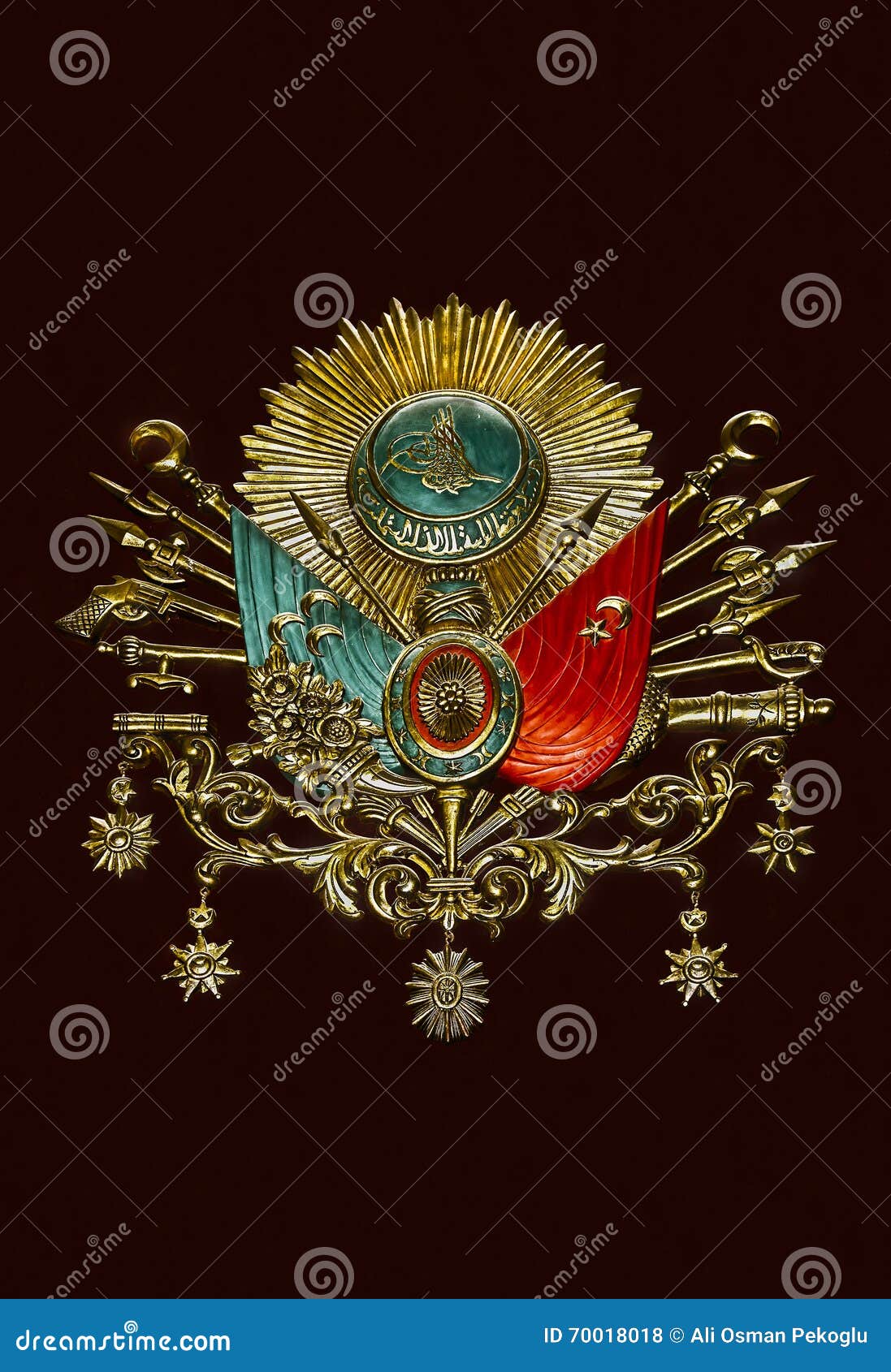 Old Ottoman Empire Emblem stock photo. Image of heraldry - 70018018