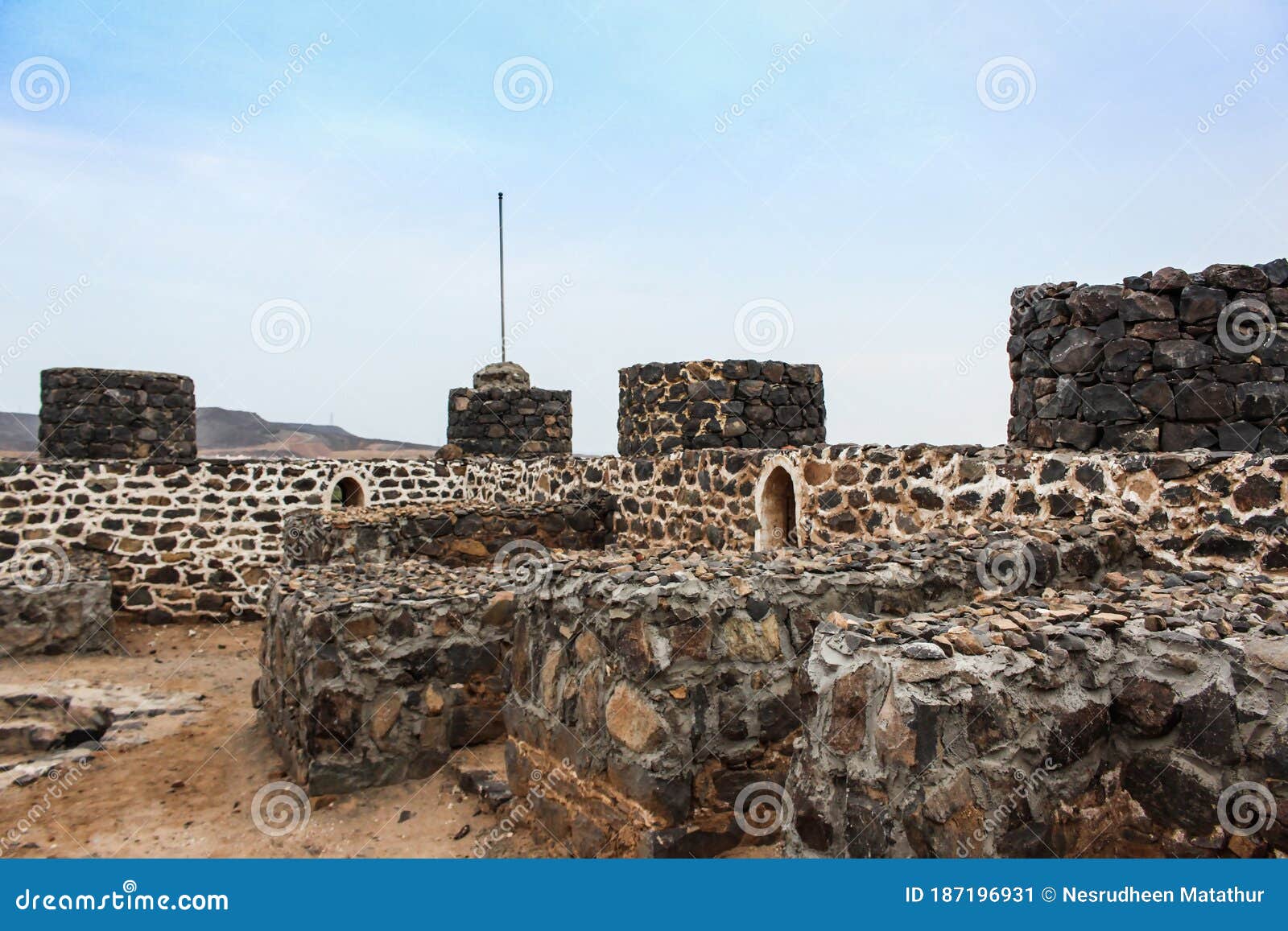 Old Ottoman Fort in Jeddah Saudi Arabia Stock Image - Image of lighting ...