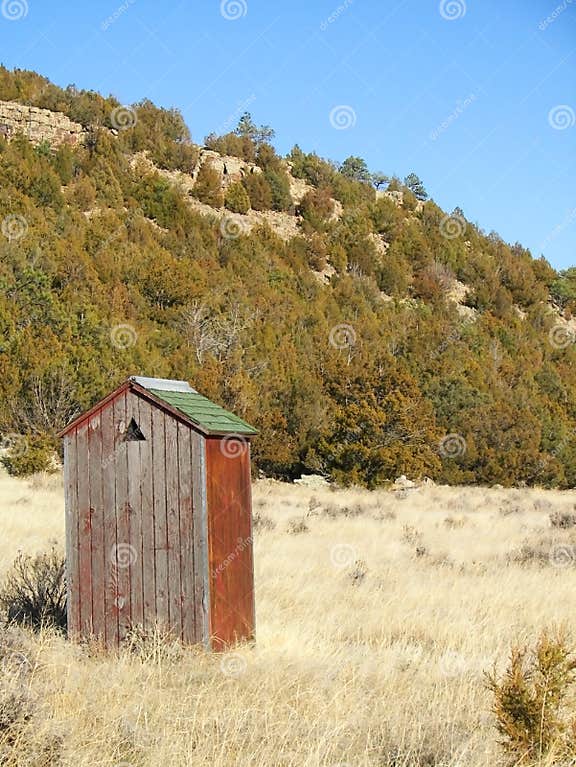 Old out house stock image. Image of outside, blue, pine - 4913087