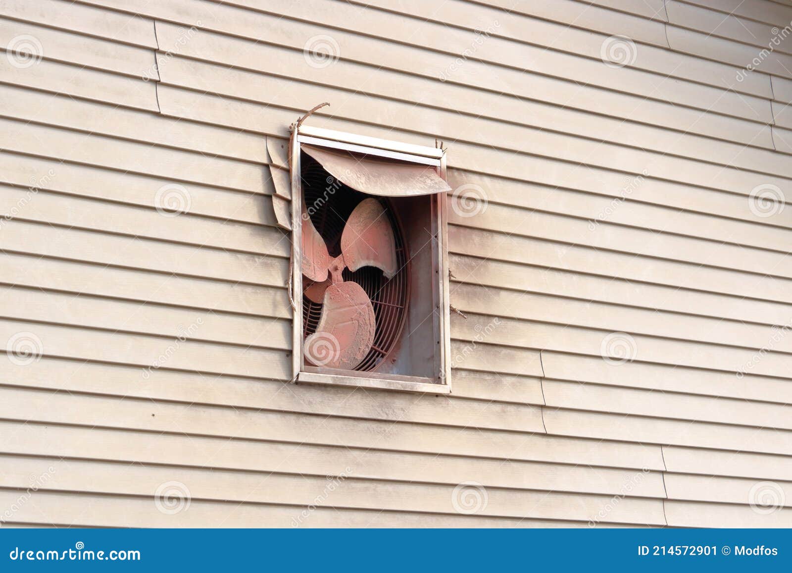 Old Outdated Building Ventilation Stock Image - Image of movement, wall ...