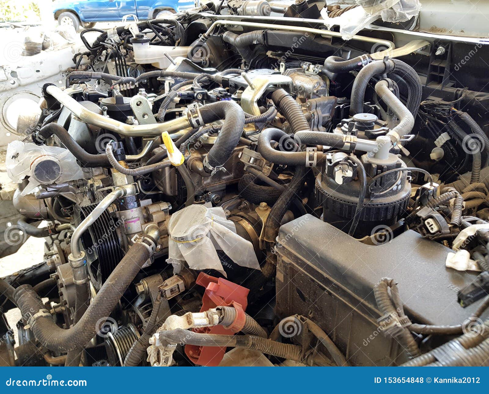 An Old Outdated Engine, a Closeup Shot, Engine Car Broken Stock Photo ...