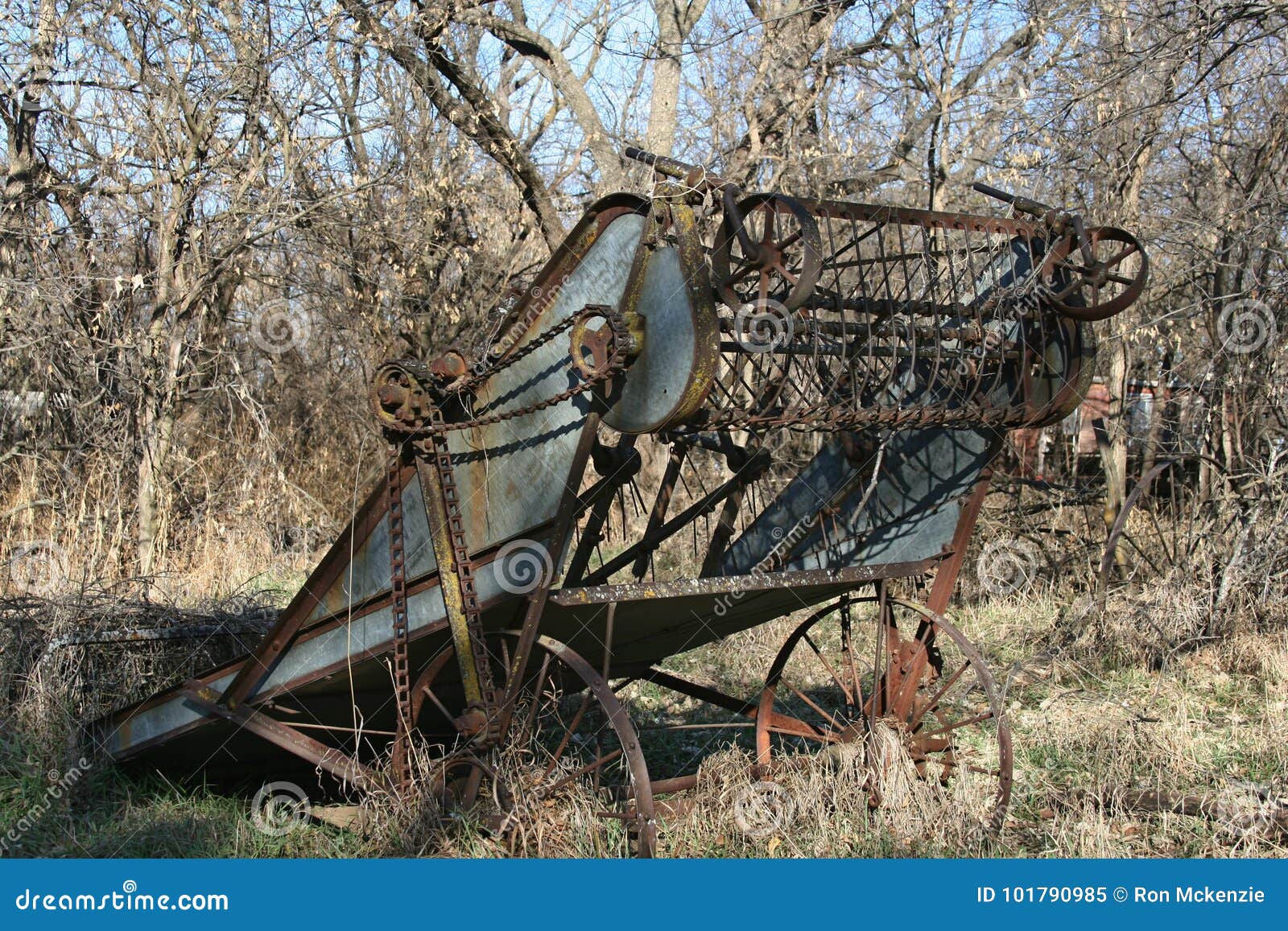 Old Outdated Farm Machinery Stock Image - Image of rake, livestock ...