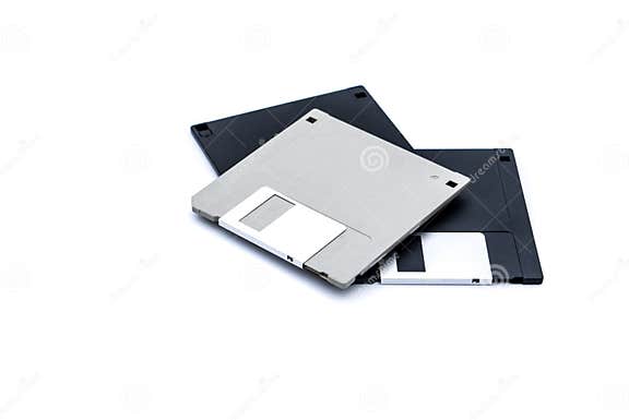Old Outdated Floppy Disks for Older Computer System. Stock Photo ...