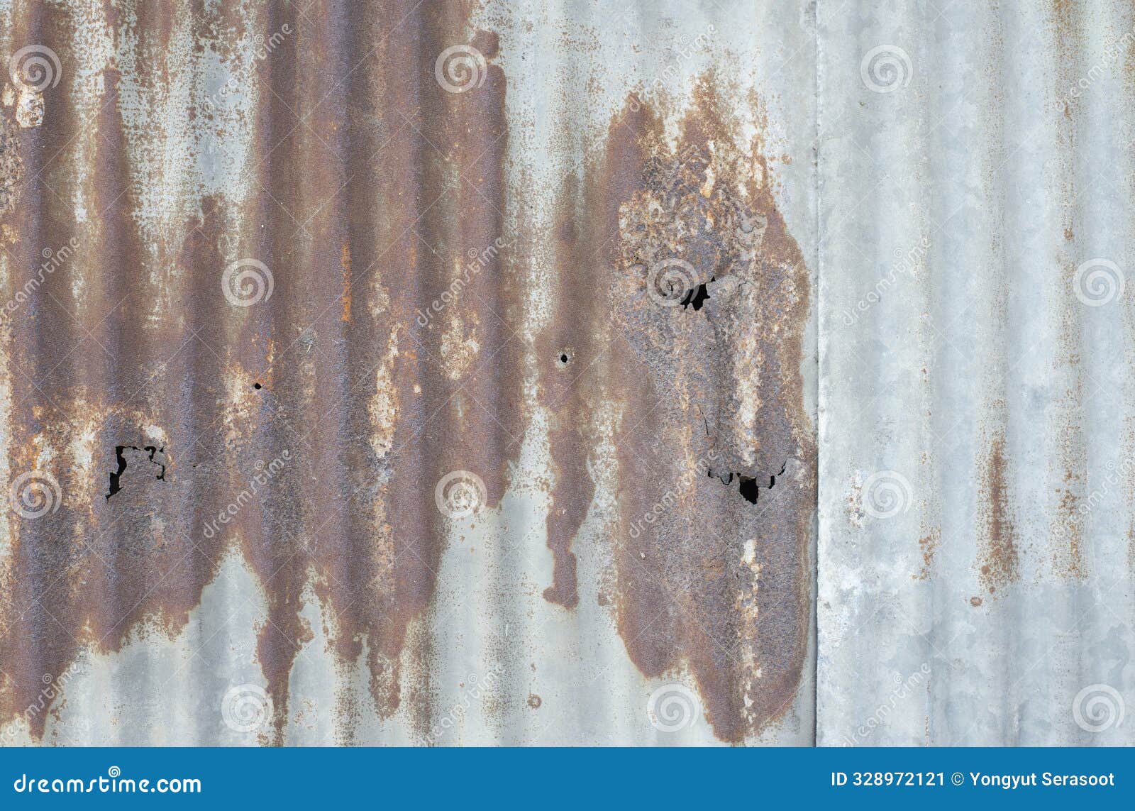 Old and Outdated Metal Wall Panels Cause Rust, Decay and Damage Stock ...