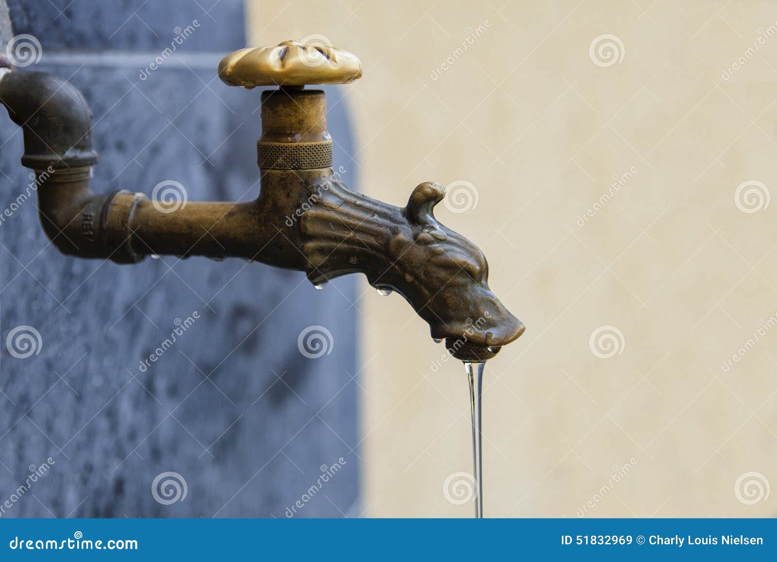 Old outdoor water tap stock image. Image of bronze, statue - 51832969