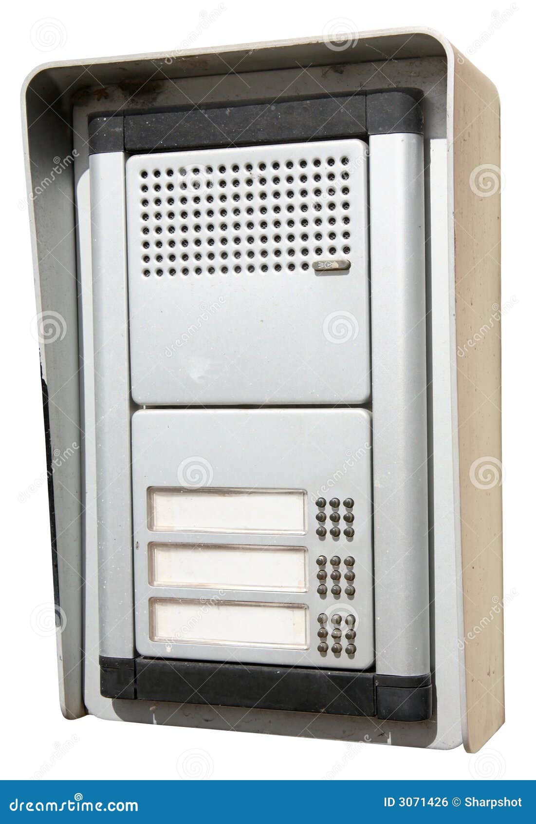An old outside intercom. stock photo. Image of voice, code - 3071426