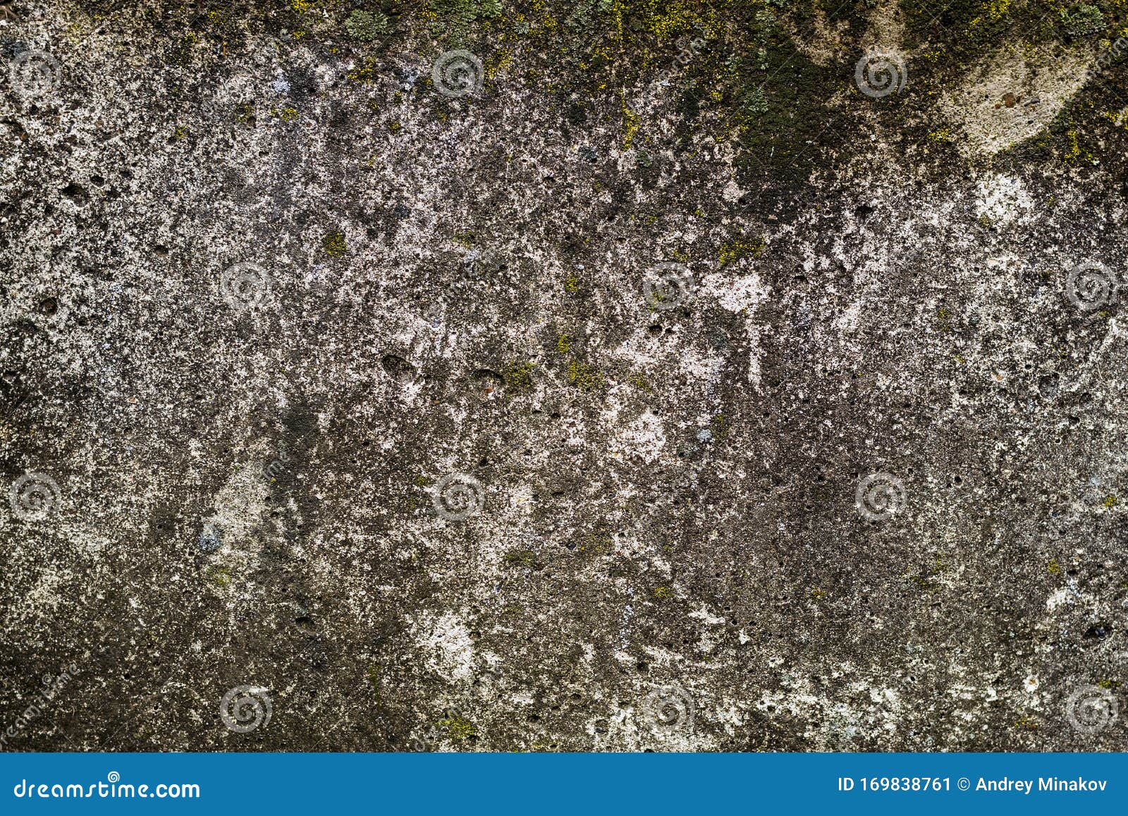 Old Overgrown Porous Concrete Texture Grey Stock Image - Image of ...