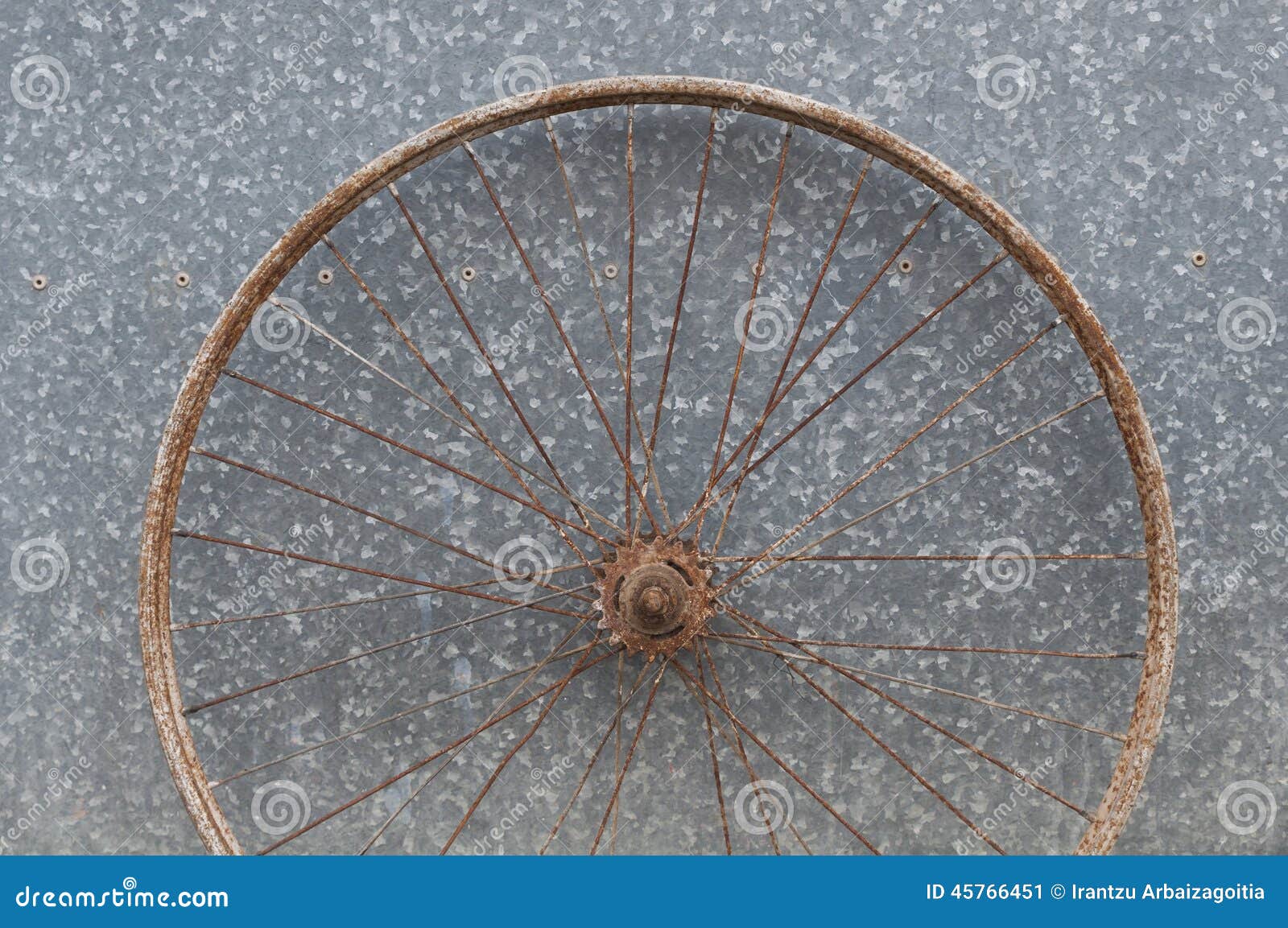 Old Oxidized and Damaged Bicycle Wheels Stock Image - Image of spoke ...