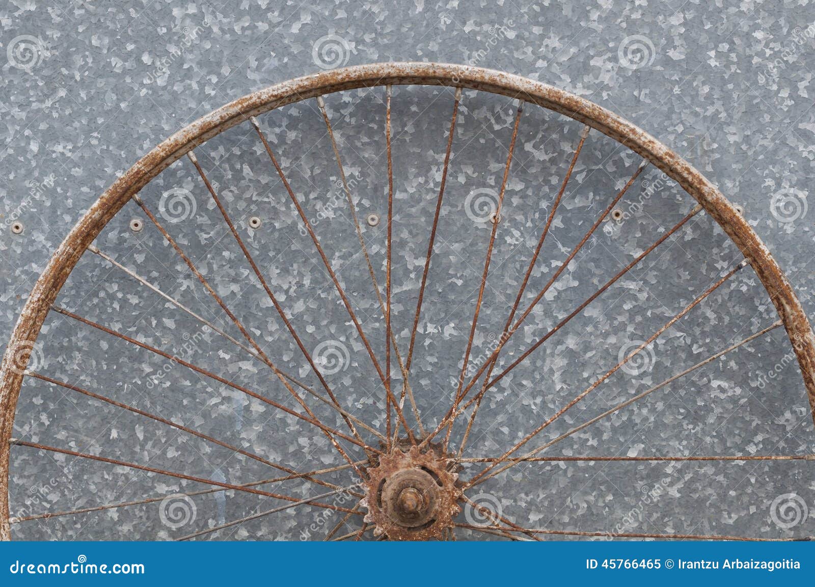 Old Oxidized and Damaged Bicycle Wheels Stock Image - Image of ...