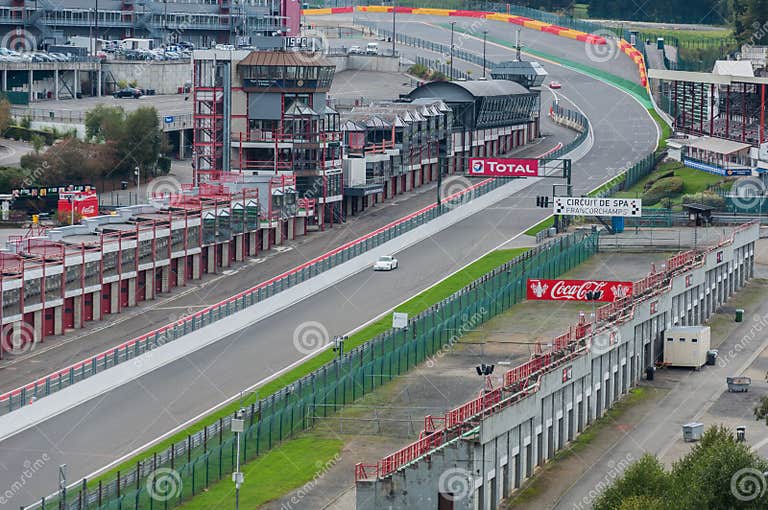 Old Paddock at Circuit De Spa-Francorchamps Editorial Stock Image ...