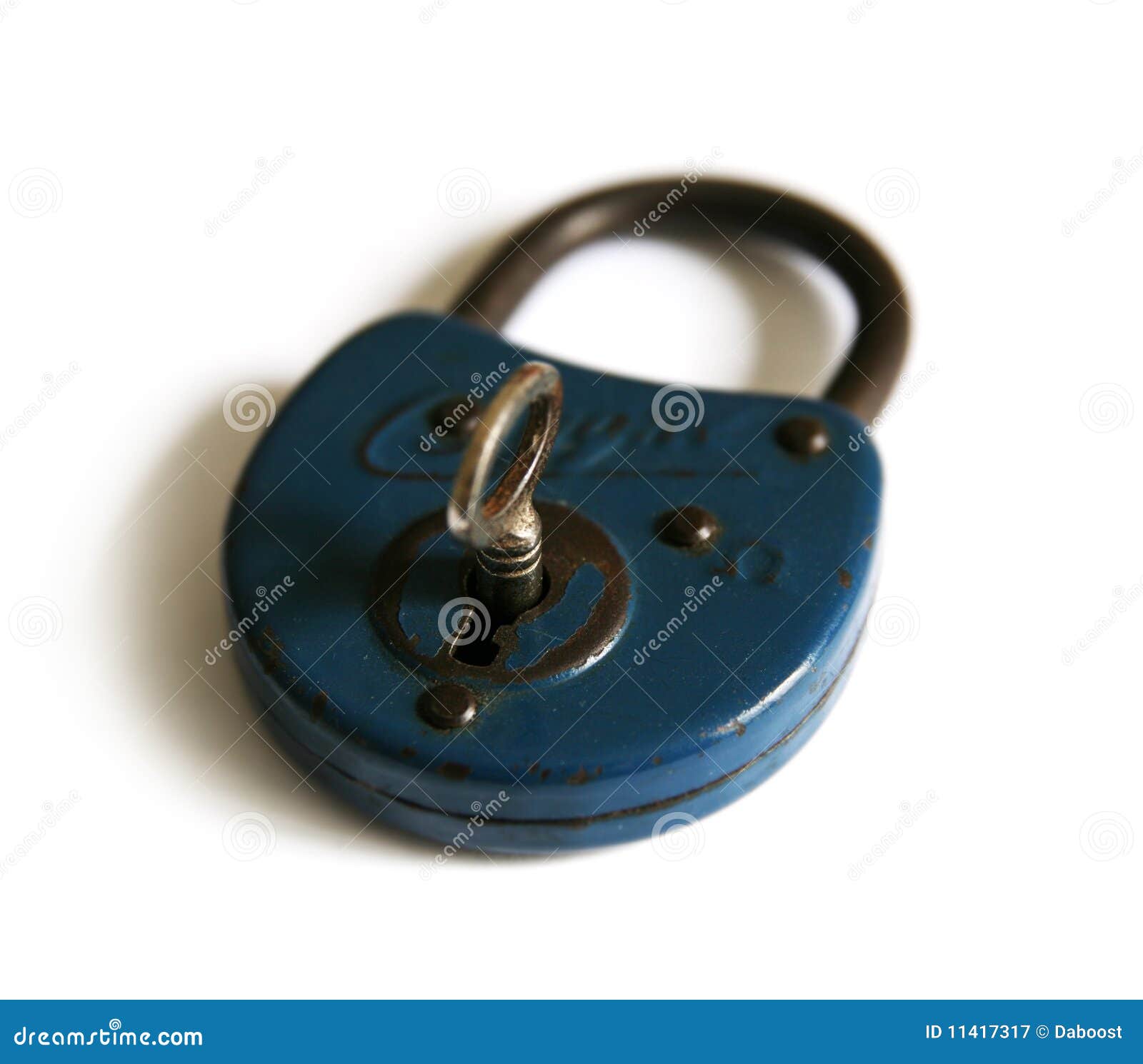 Old padlock stock image. Image of security, metal, green - 11417317