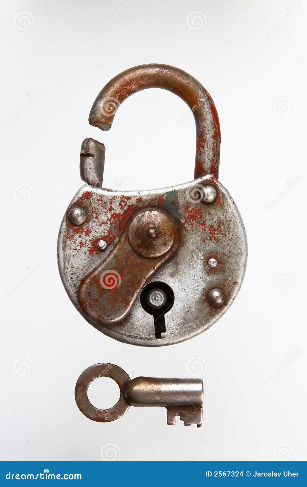 Old padlock stock photo. Image of detail, safe, problematic - 2567324
