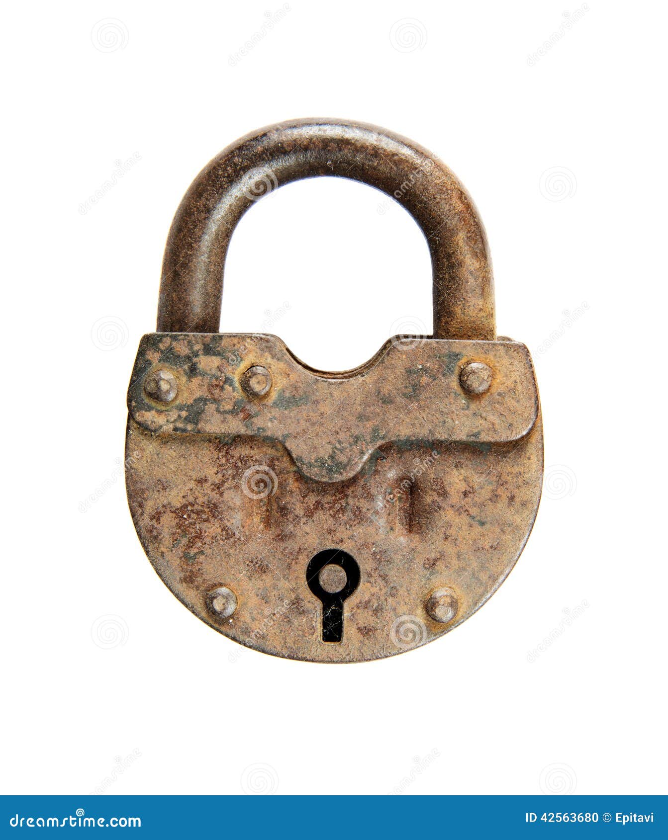 Old padlock stock photo. Image of lock, strength, padlock - 42563680