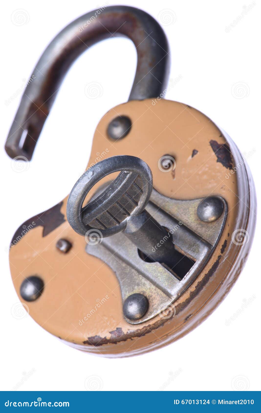 Old padlock stock photo. Image of obsolete, iron, ancient - 67013124