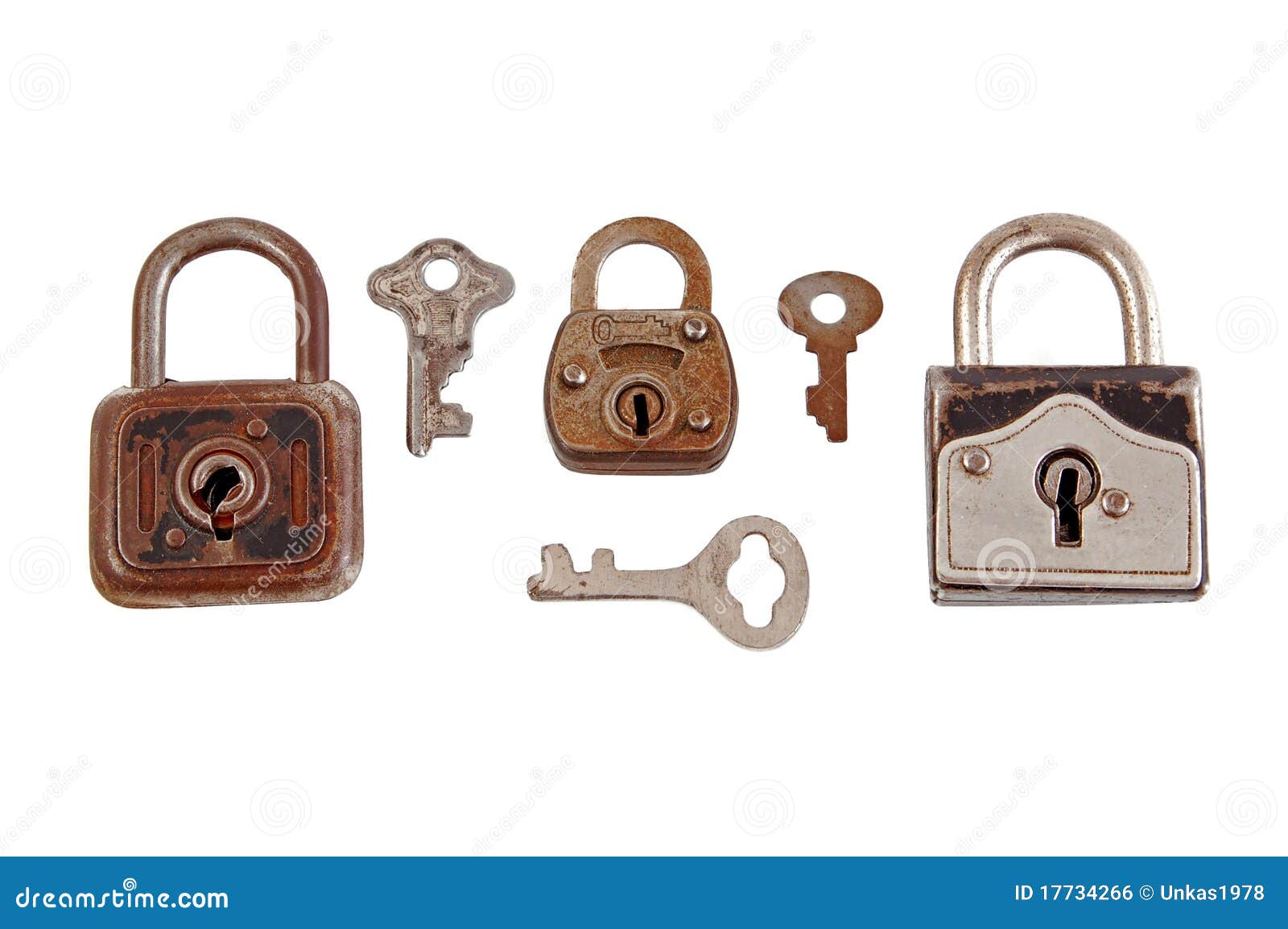 Old padlock and key stock photo. Image of corrosive, protect - 17734266