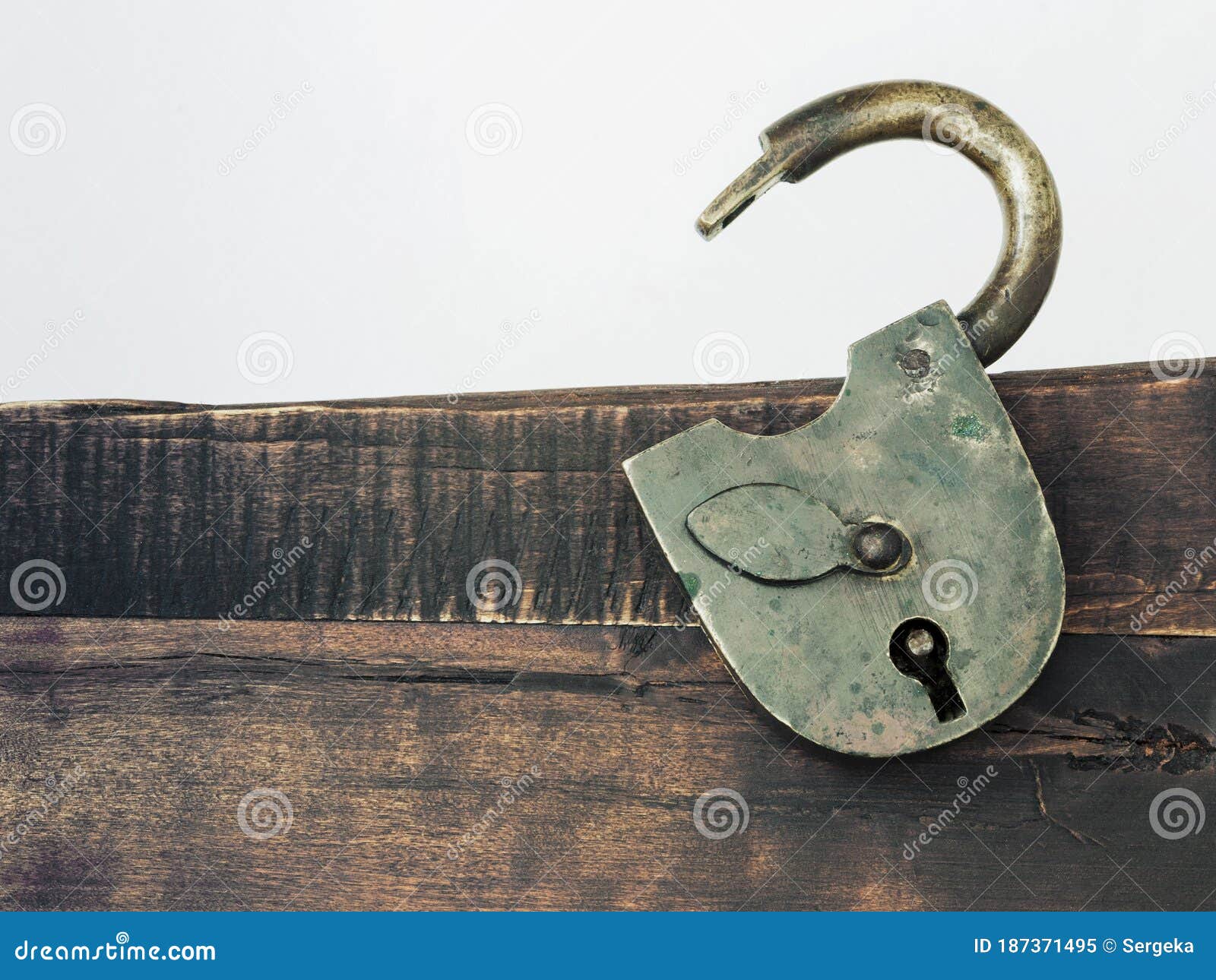 Old padlock stock image. Image of copy, antique, iron - 187371495