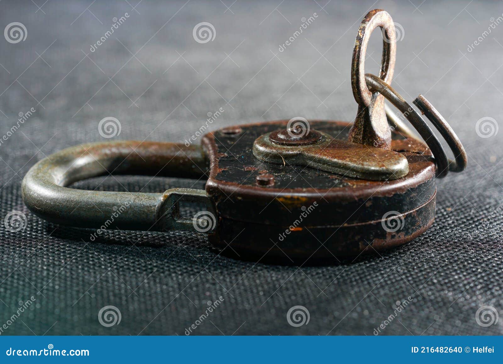 Old Padlock with Rust but Fully Functional Photographed in the Studio ...
