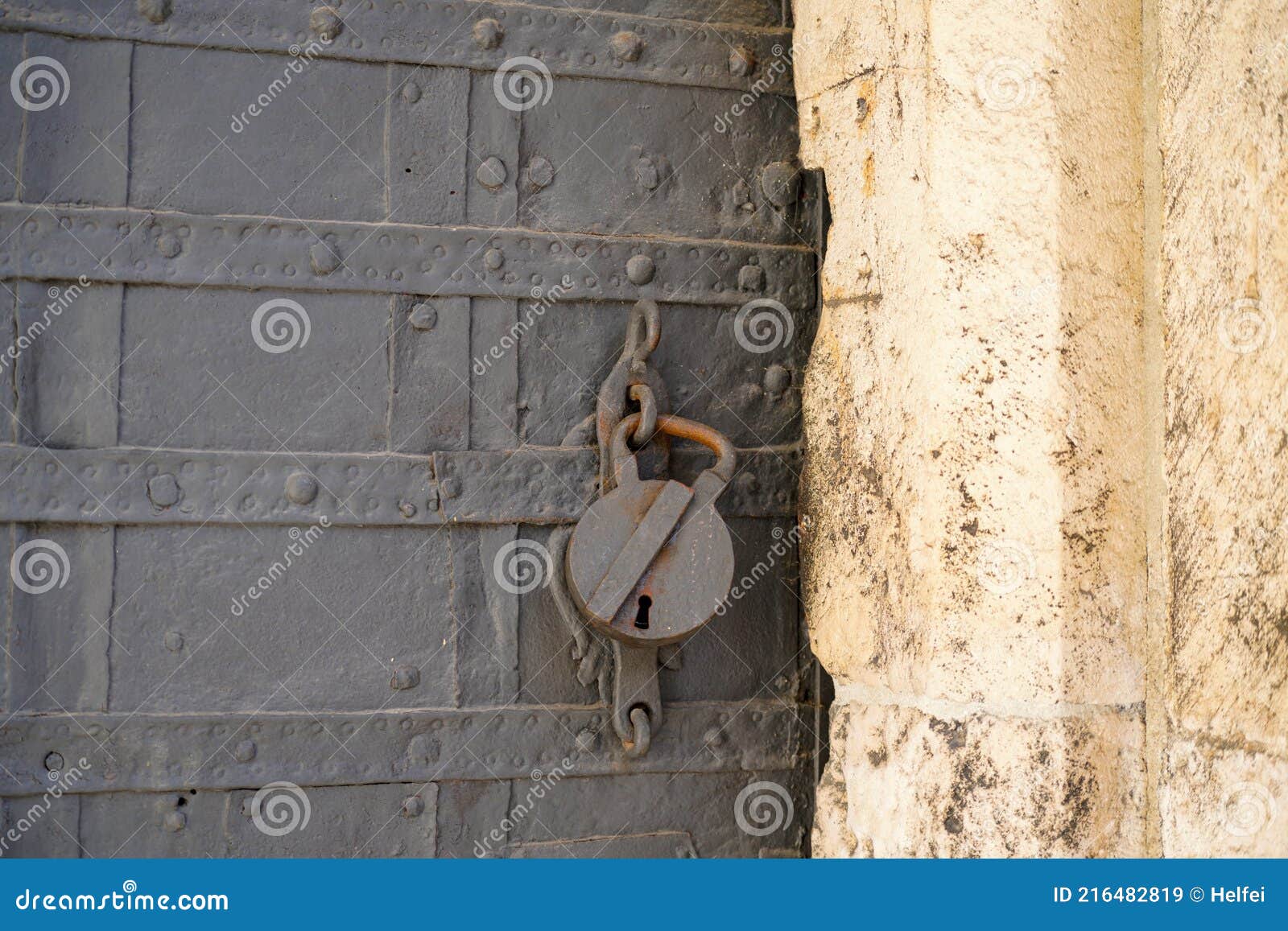 Old Padlock with Rust but Fully Functional Photographed in the Studio ...