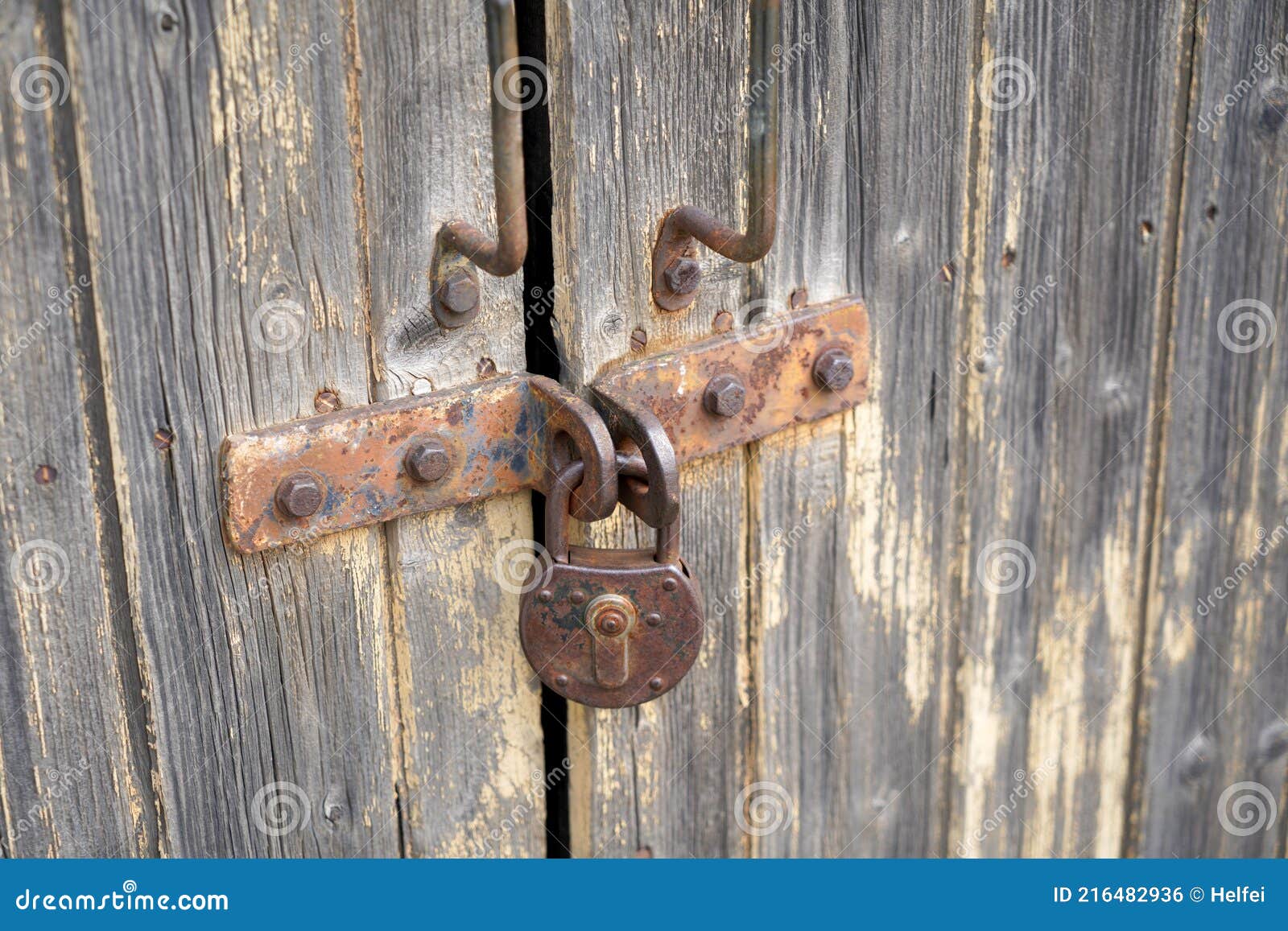 Old Padlock with Rust but Fully Functional Photographed in the Studio ...