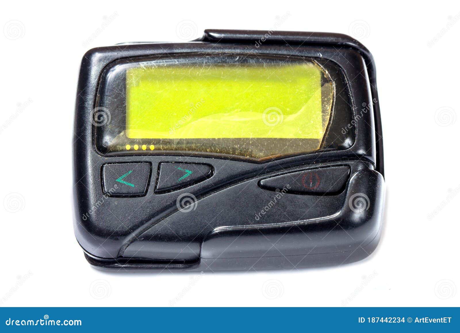 Old Pager on White Background Stock Photo - Image of wireless, business ...