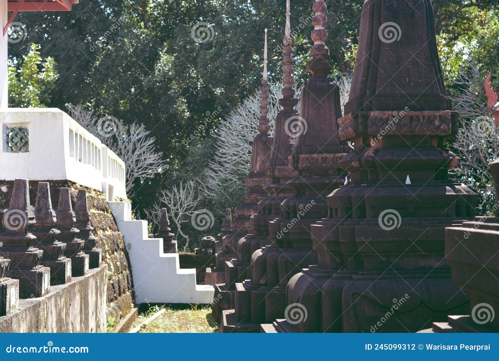 Old Pagoda Sort. it is the Old Art of Trat in Thailand Stock Photo ...