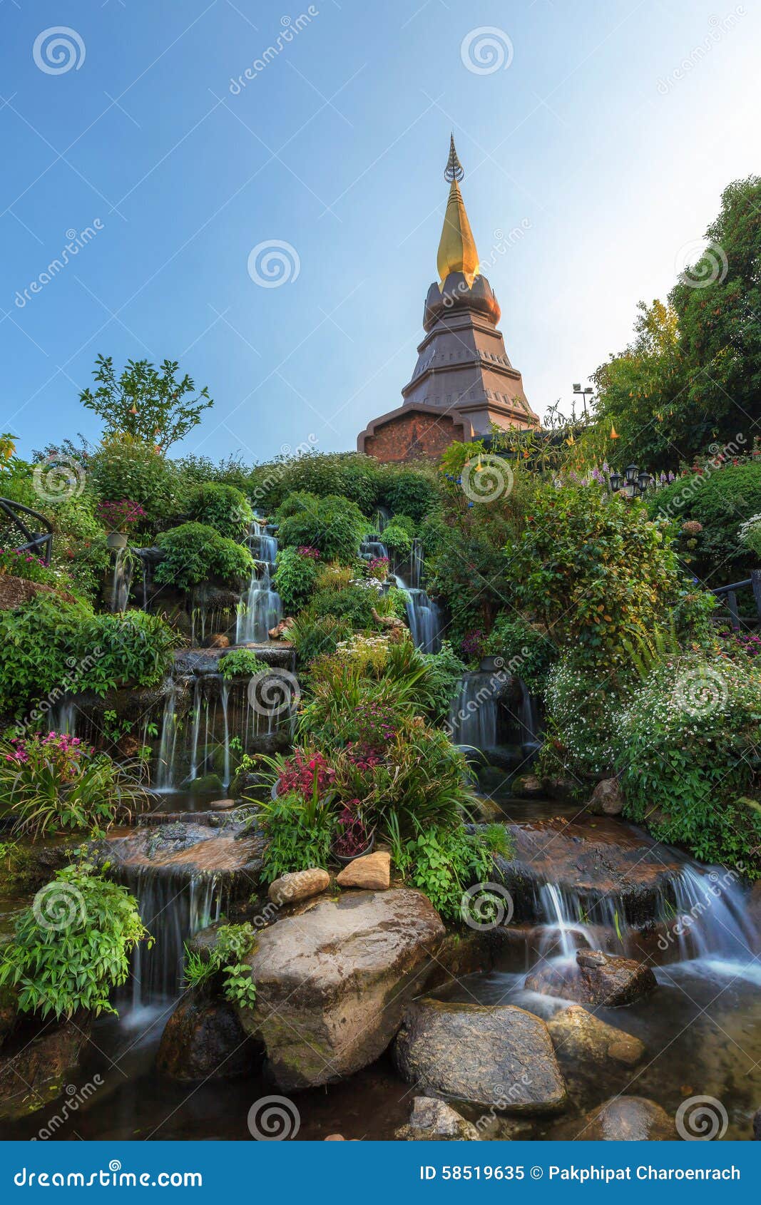 Old Pagoda Water Fall Doi Inthanon Stock Photos - Free & Royalty-Free ...