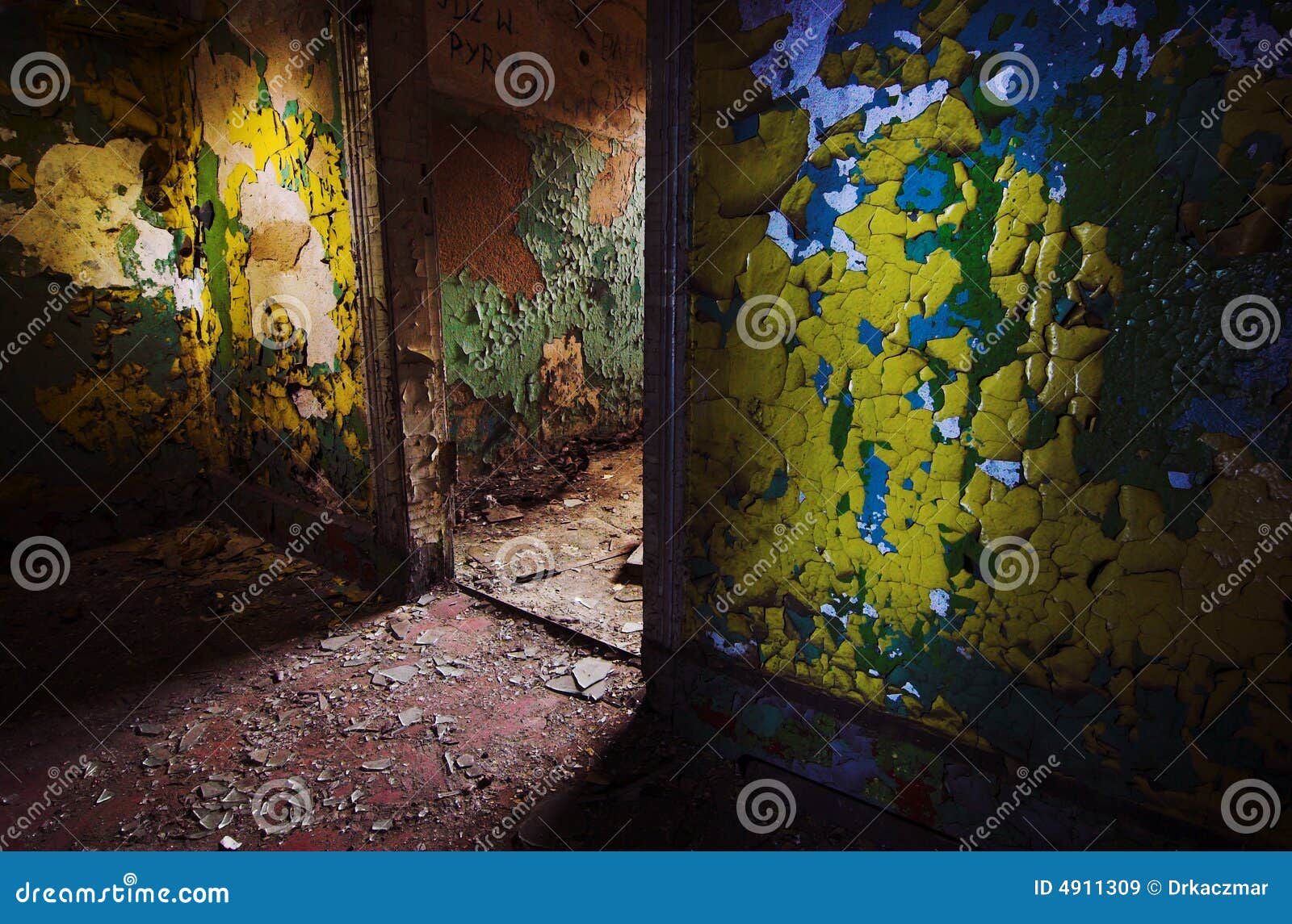 Old paint stock image. Image of derelict, light, back - 4911309