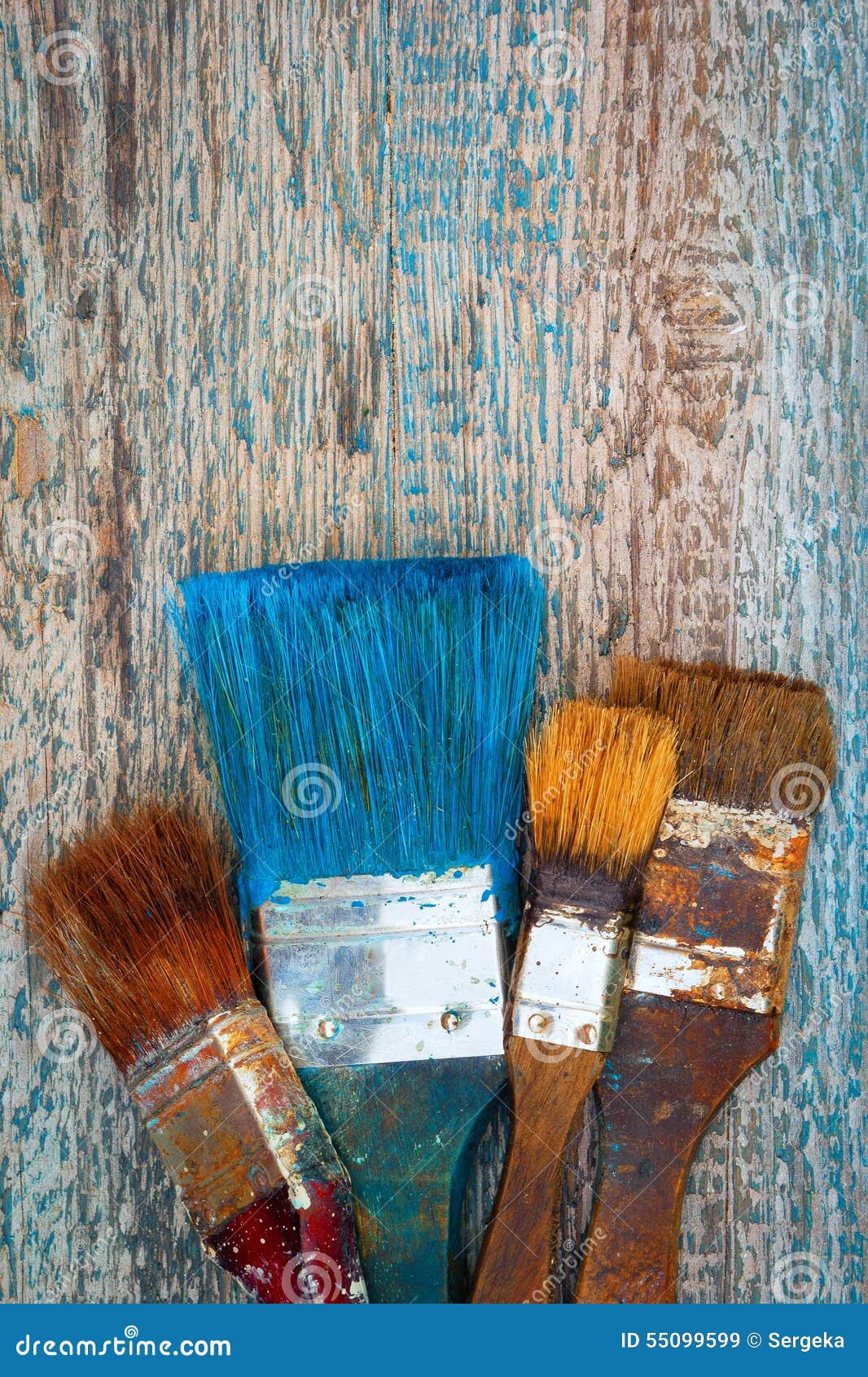 Old paint brushes stock image. Image of building, painted - 55099599