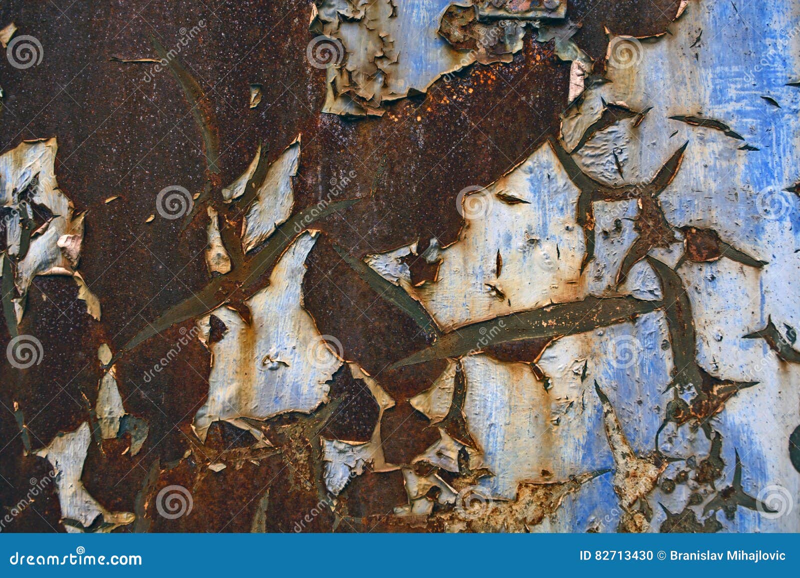 Old paint on metal stock photo. Image of weathered, damage - 82713430