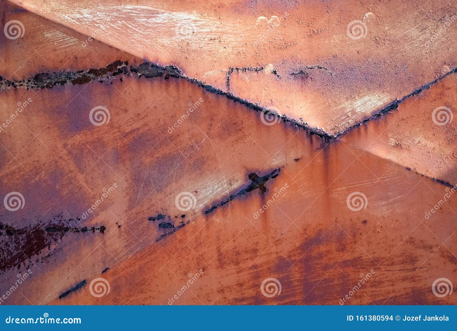 Old paint on metal plate stock photo. Image of iron - 161380594