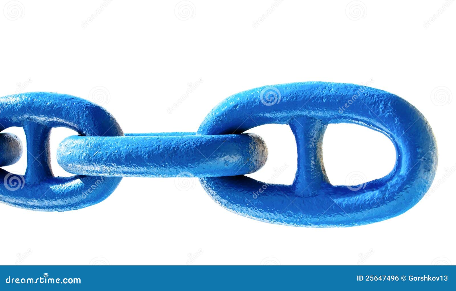 Old Painted Chain Isolated on White Stock Photo - Image of ground ...