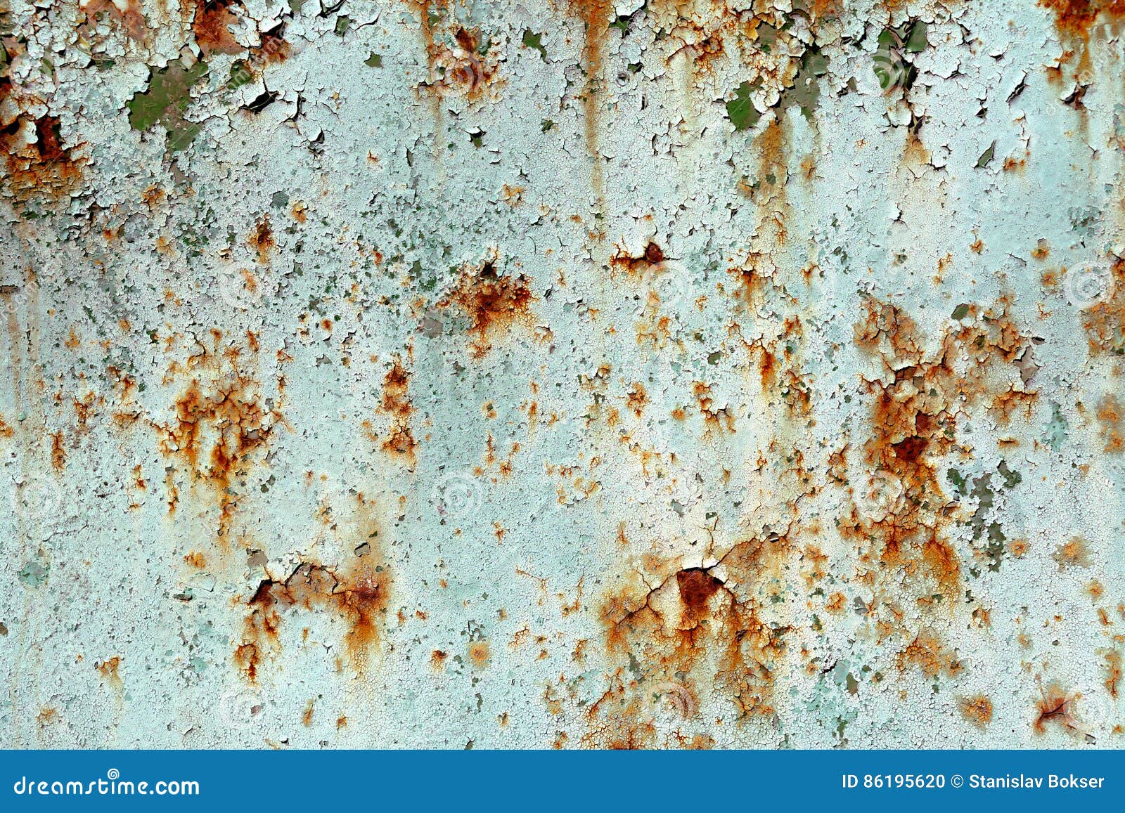 Old Painted Cyan Rusty Wall Texture Stock Photo - Image of orange ...