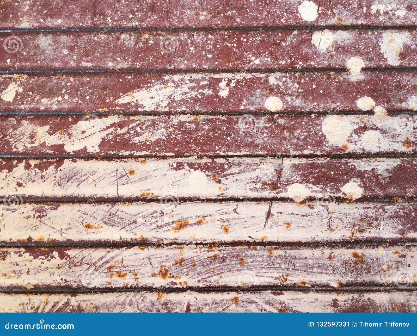 Old Painted Grunge Corroded Rusted Metal Wall Texture Background. Stock ...
