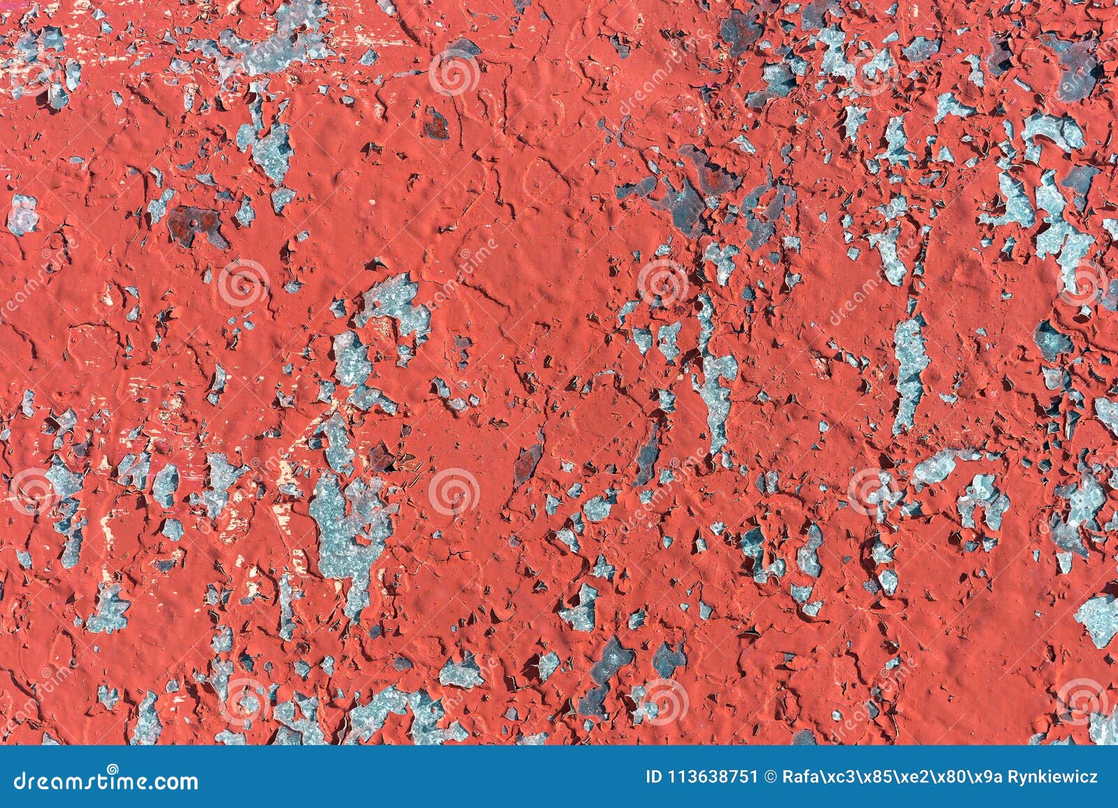 Old Painted Metal Texture with Traces of Cracks. Stock Image - Image of ...