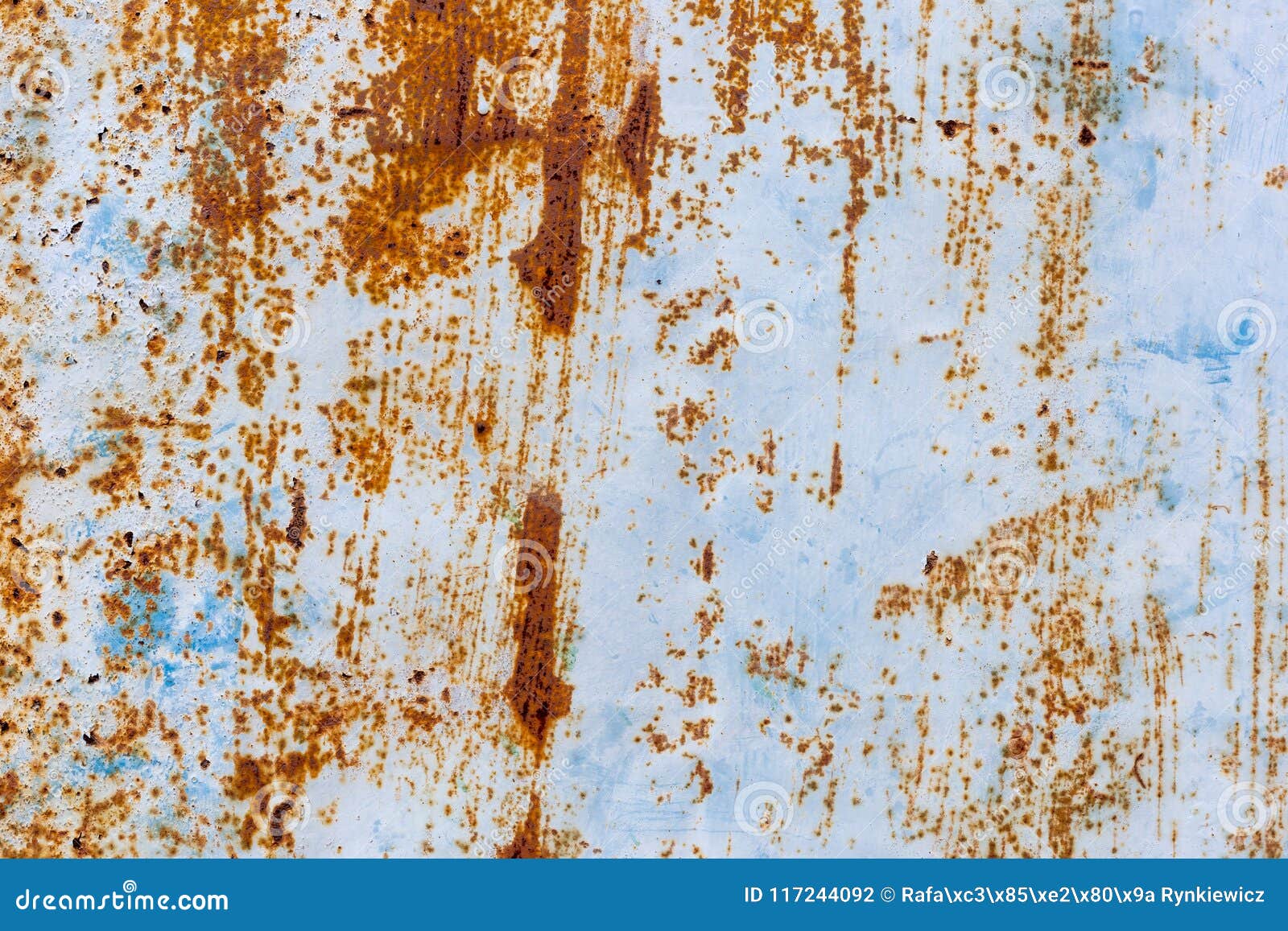 Old Painted Metal Texture with Traces of Rust Stock Photo - Image of ...