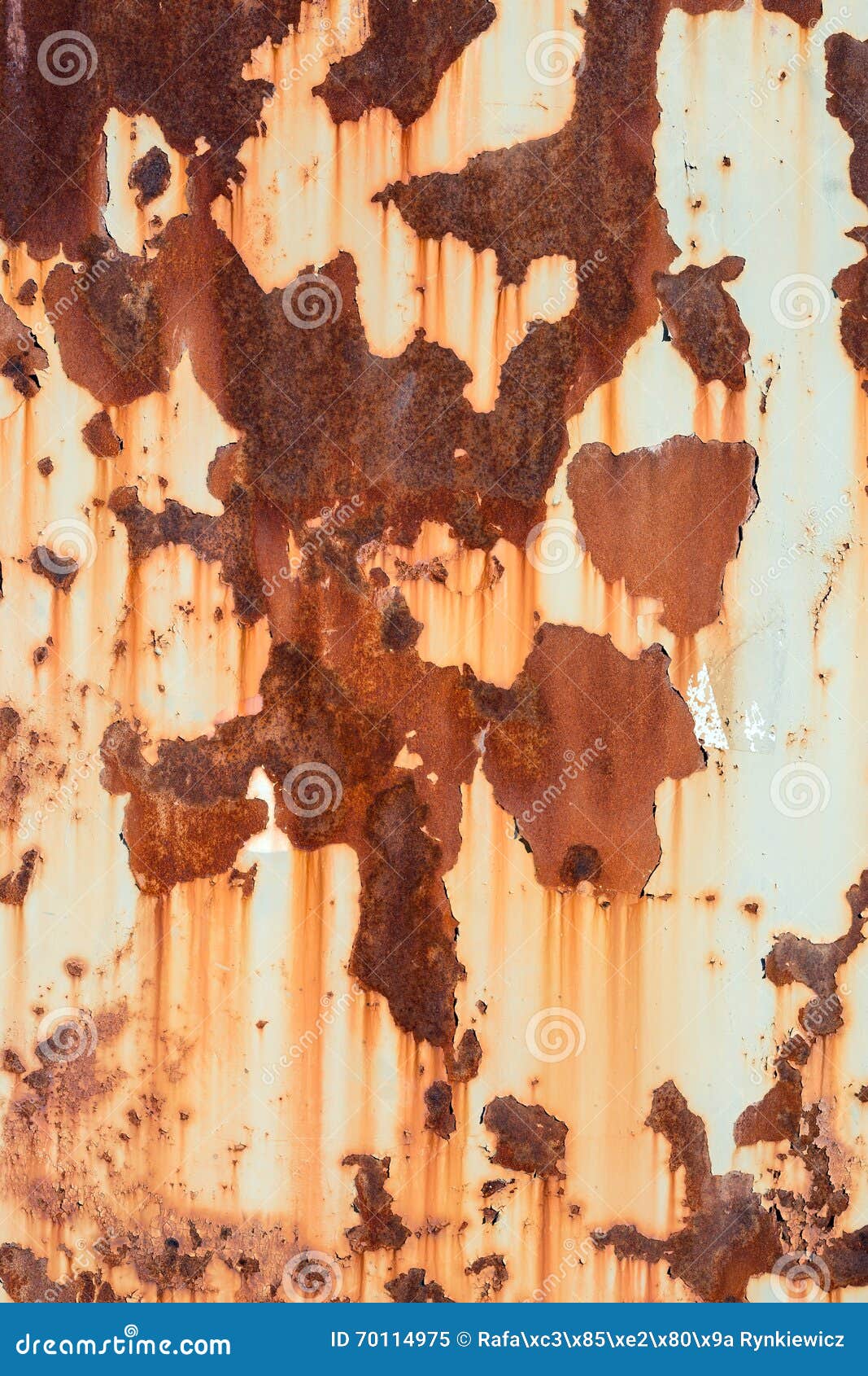 Old Painted Metal Texture with Traces of Rust Stock Image - Image of ...