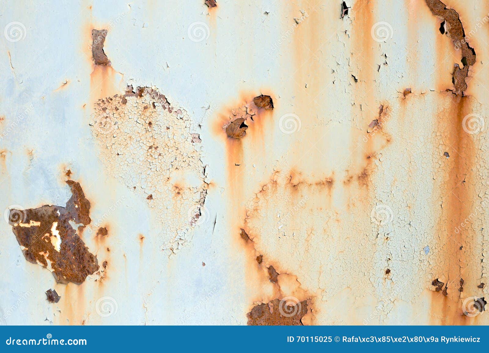 Old Painted Metal Texture with Traces of Rust Stock Image - Image of ...