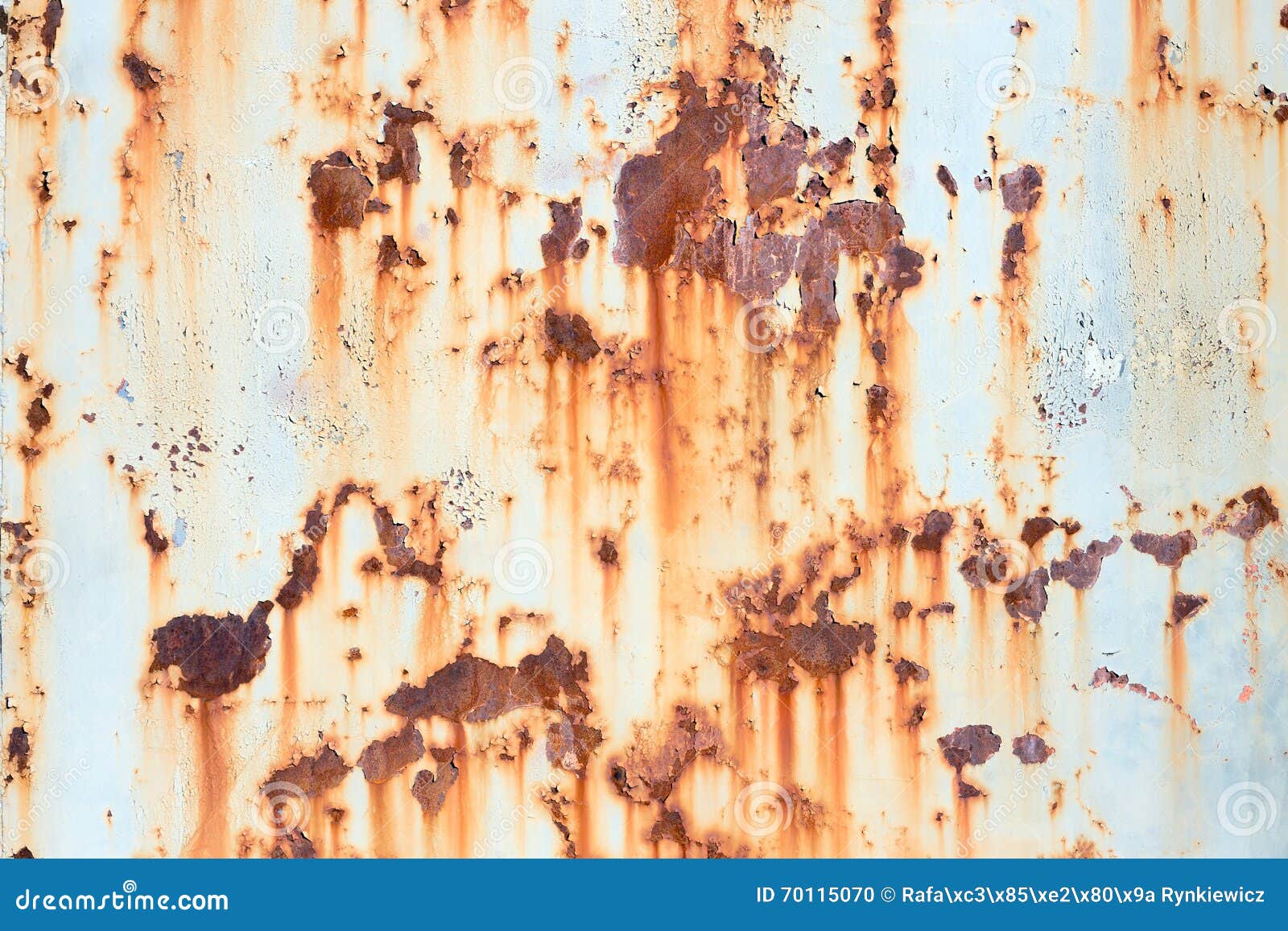 Old Painted Metal Texture with Traces of Rust Stock Photo - Image of ...