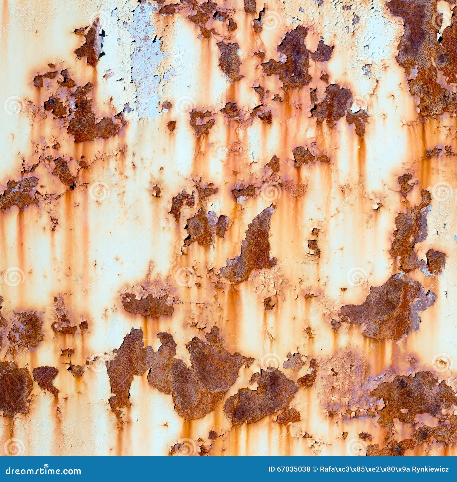 Old Painted Metal Texture with Traces of Rust. Stock Photo - Image of ...