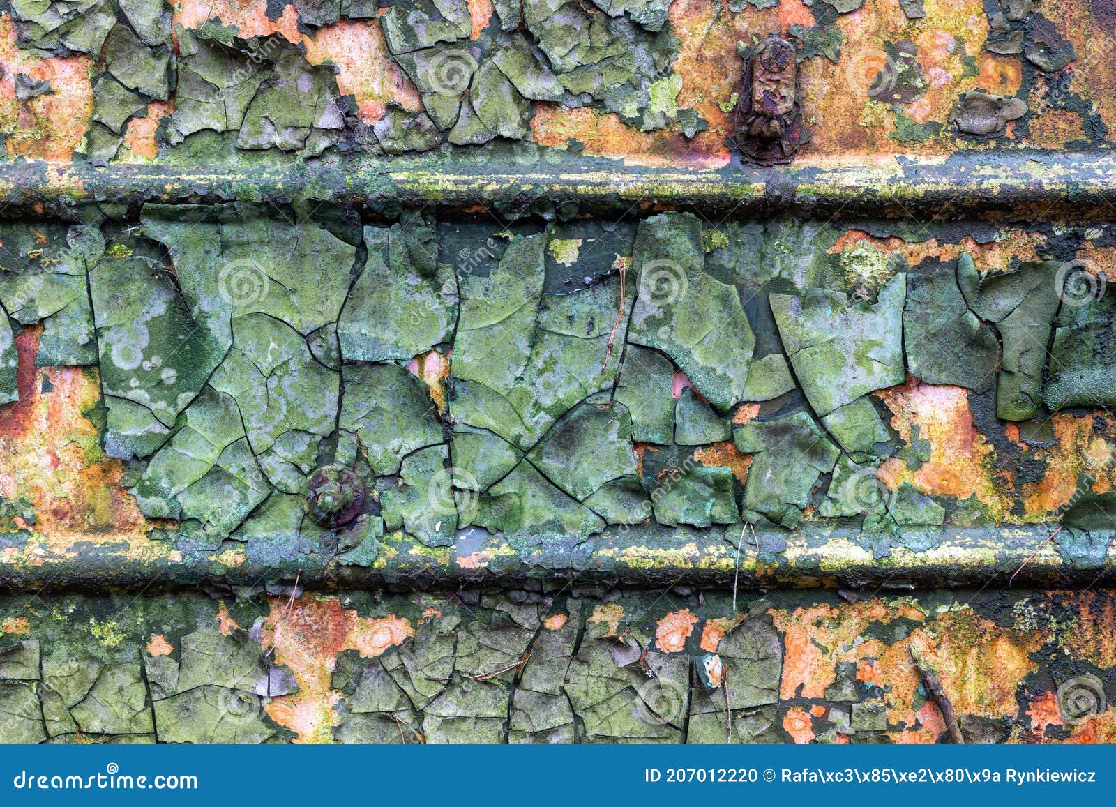 Old Painted Metal Texture with Traces of Rust Stock Photo - Image of ...