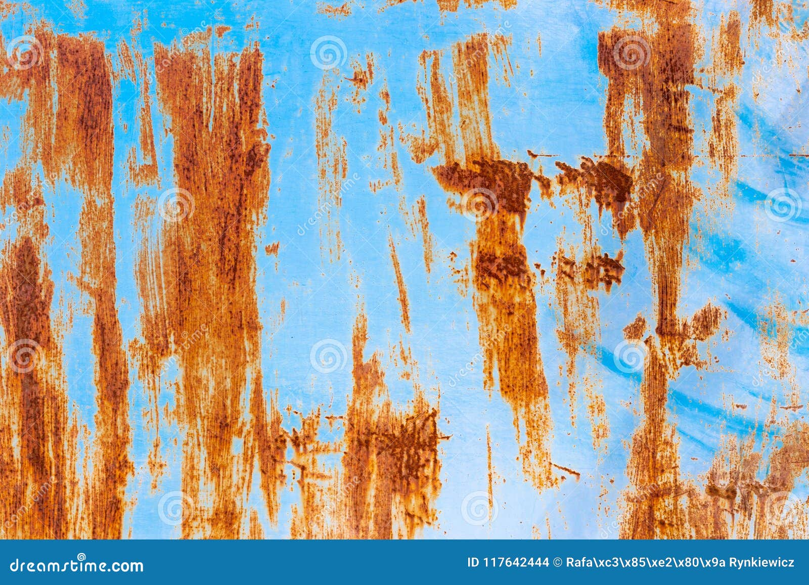 Old Painted Metal Texture with Traces of Rust. Stock Photo - Image of ...