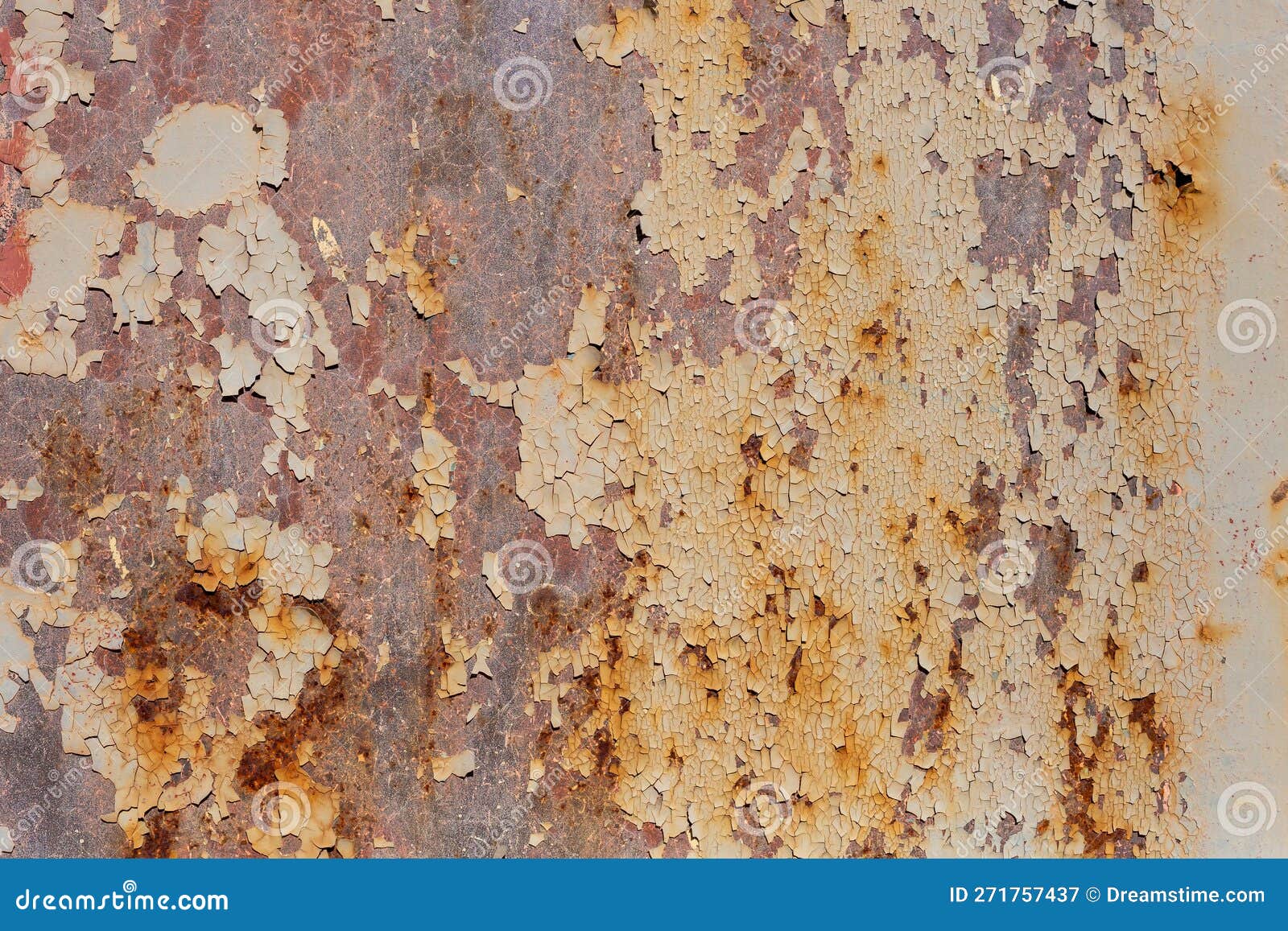 Old Painted Metal Texture with Traces of Rust Stock Image - Image of ...