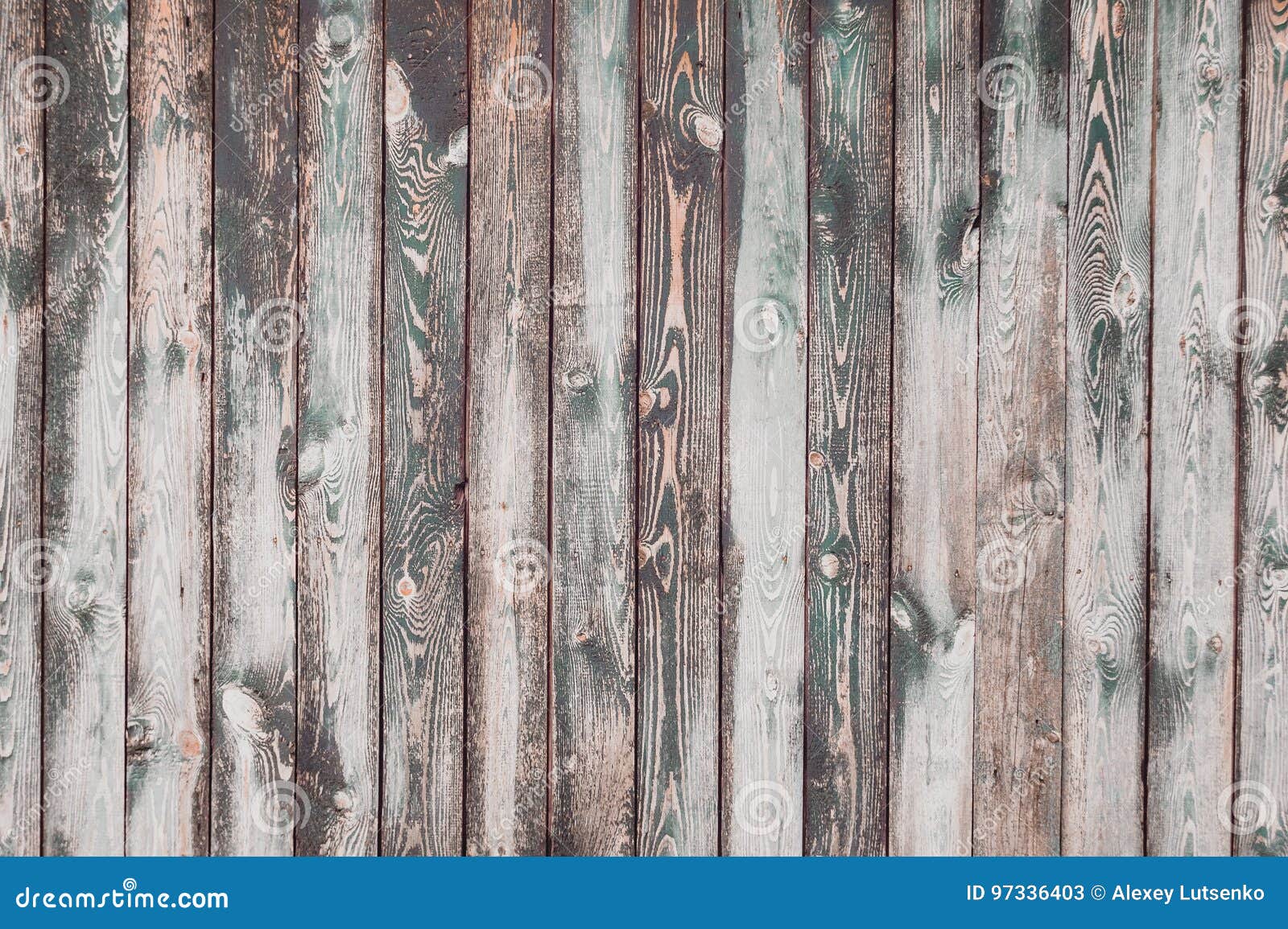 Old Painted Wooden Fence Background Stock Image - Image of design ...