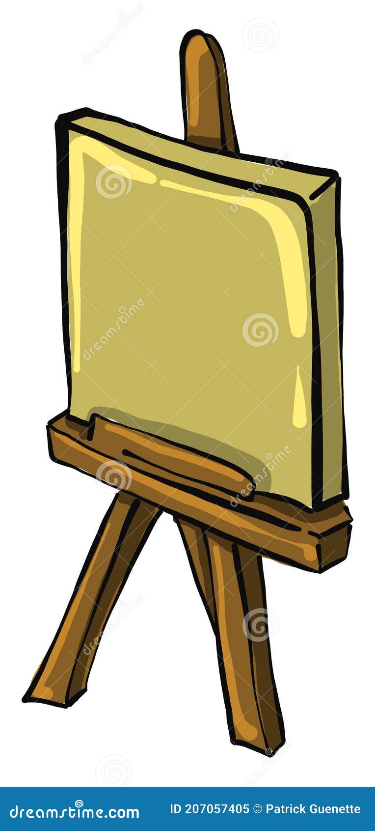 Old Painting Stand, Illustration, Vector Stock Vector - Illustration of ...