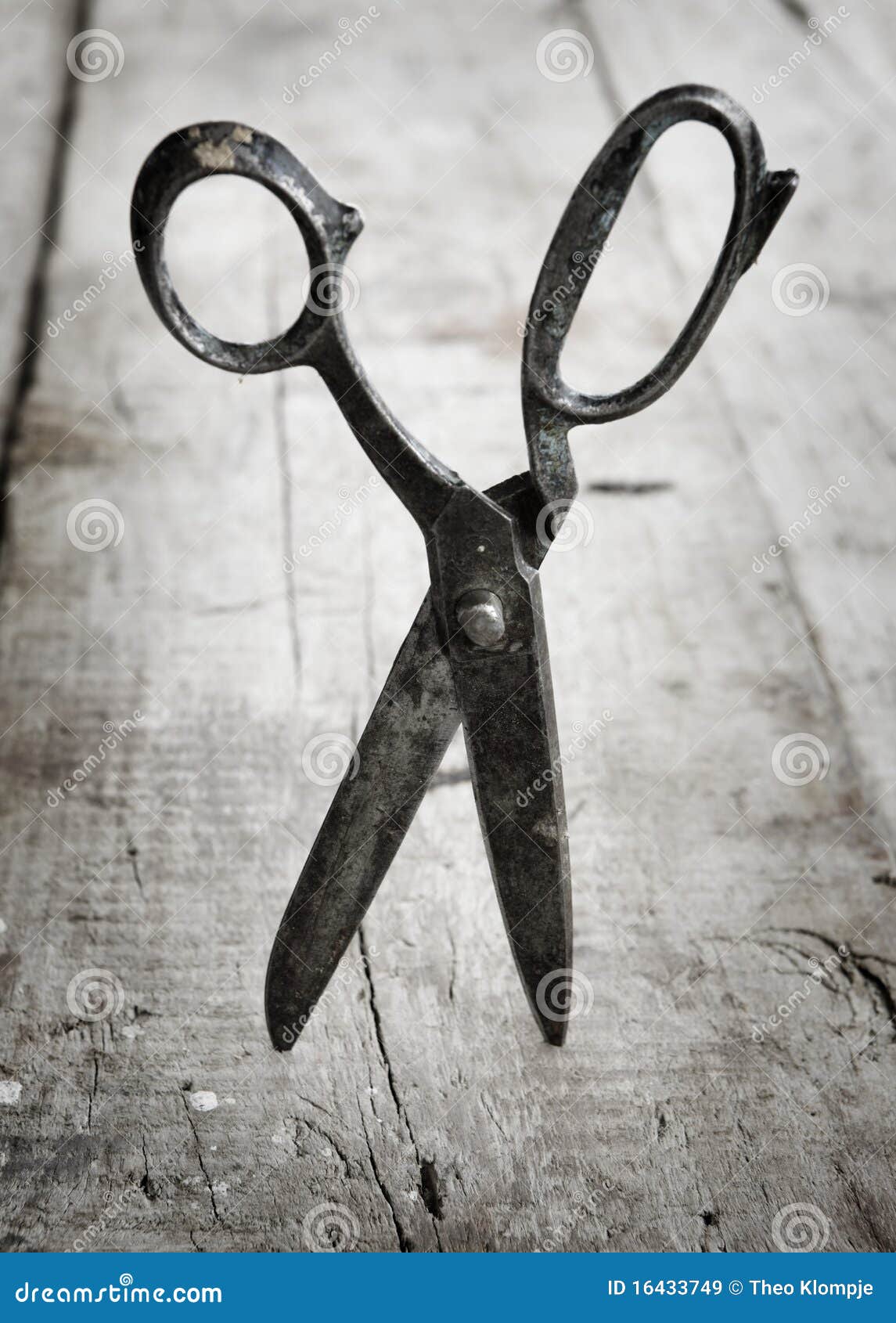 Old pair of scissors stock image. Image of scissors, antique - 16433749