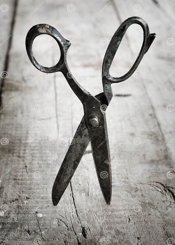 Old pair of scissors stock image. Image of scissors, antique - 16433749
