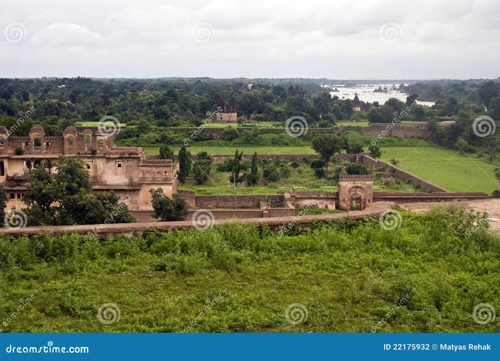 Old palace in Orchha, stock photo. Image of architecture - 22175932