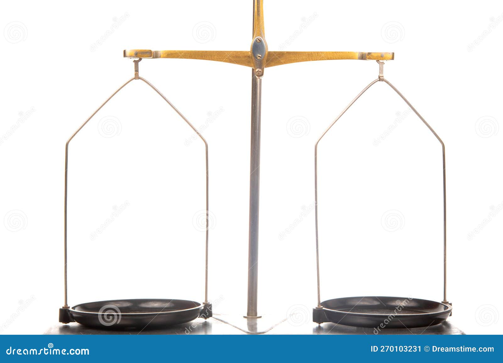 Old Pan Scales. Load Balance and Weight Measurement Stock Image - Image ...